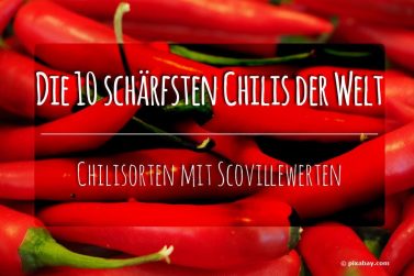 Die 10 schärfsten Chilisorten der Welt: Tabelle mit Scoville-Werten