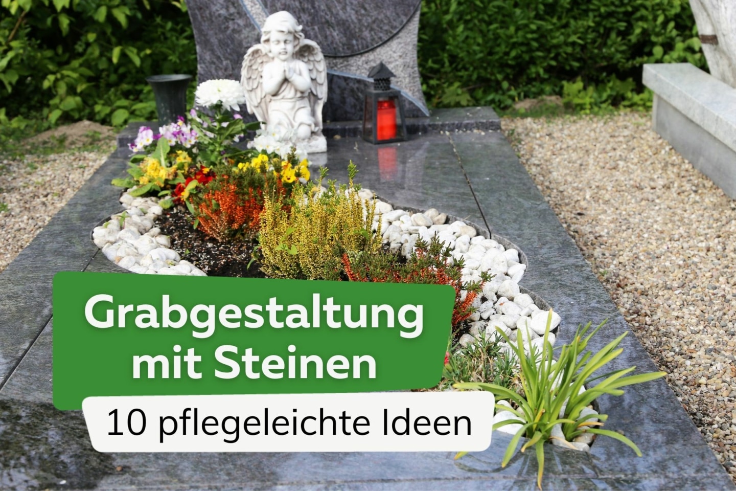 Faszinierend Grabbepflanzung Mit Steinen Fotos