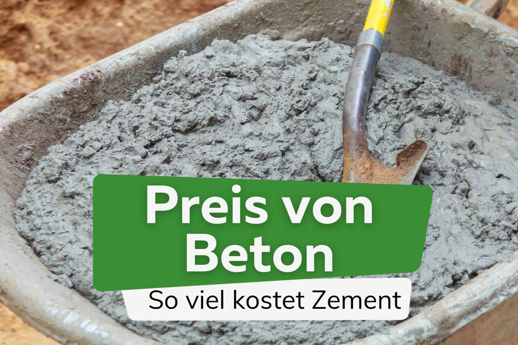 Preis von Zement: wie viel kostet Beton?
